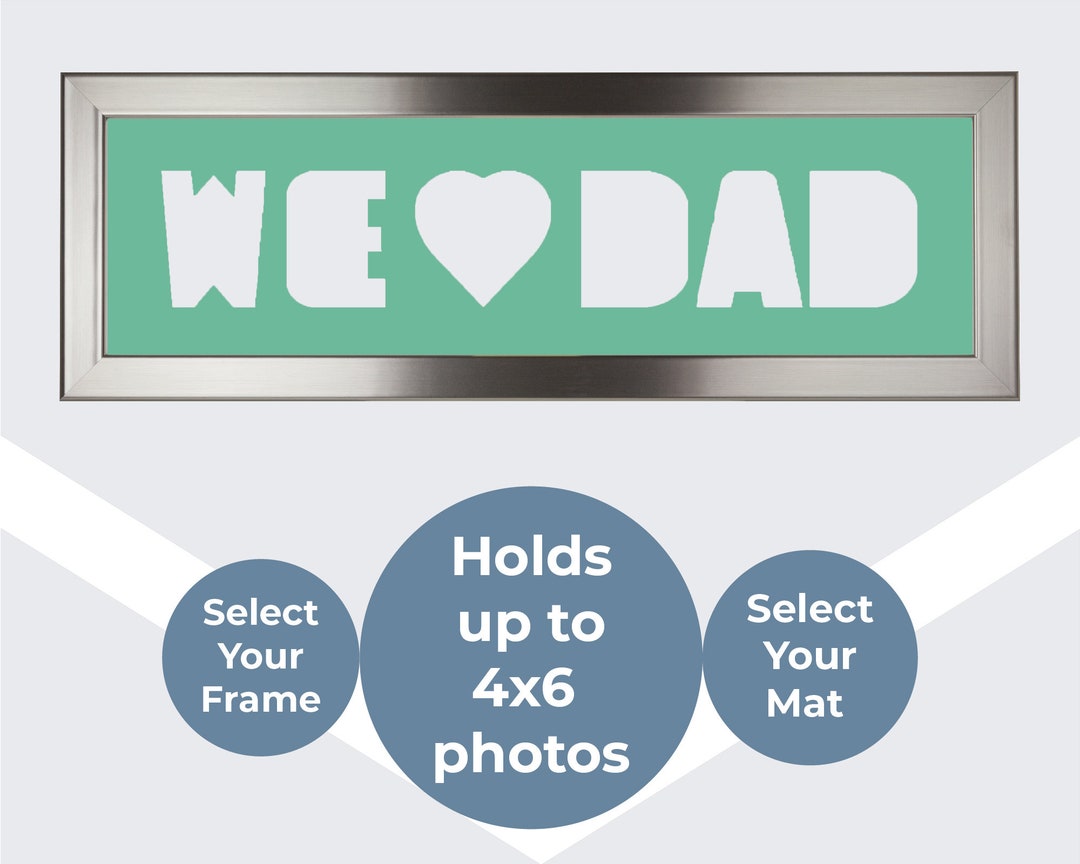 Dad Gift Frame Collage Fathers Day Gift Letter Photo Collage Frame Dad ...