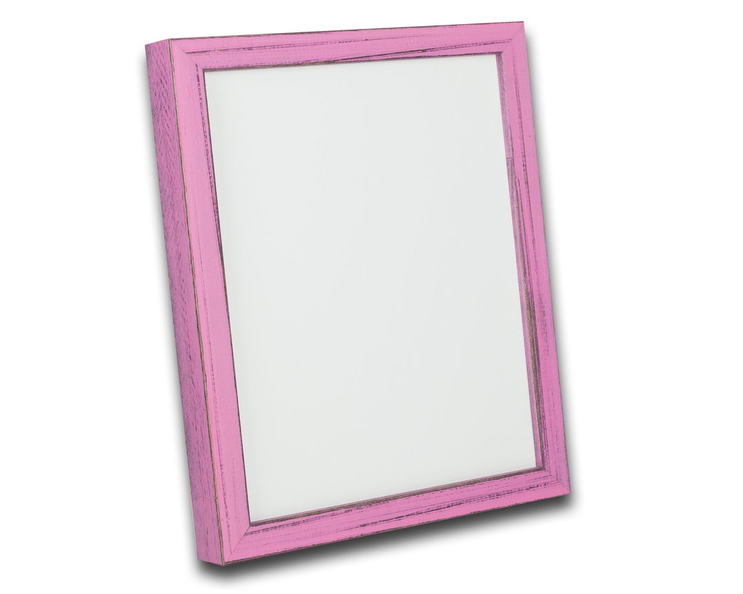 Pink Rustic Picture Frame Barn Wood Picture Frame Valentines Day Gift ...