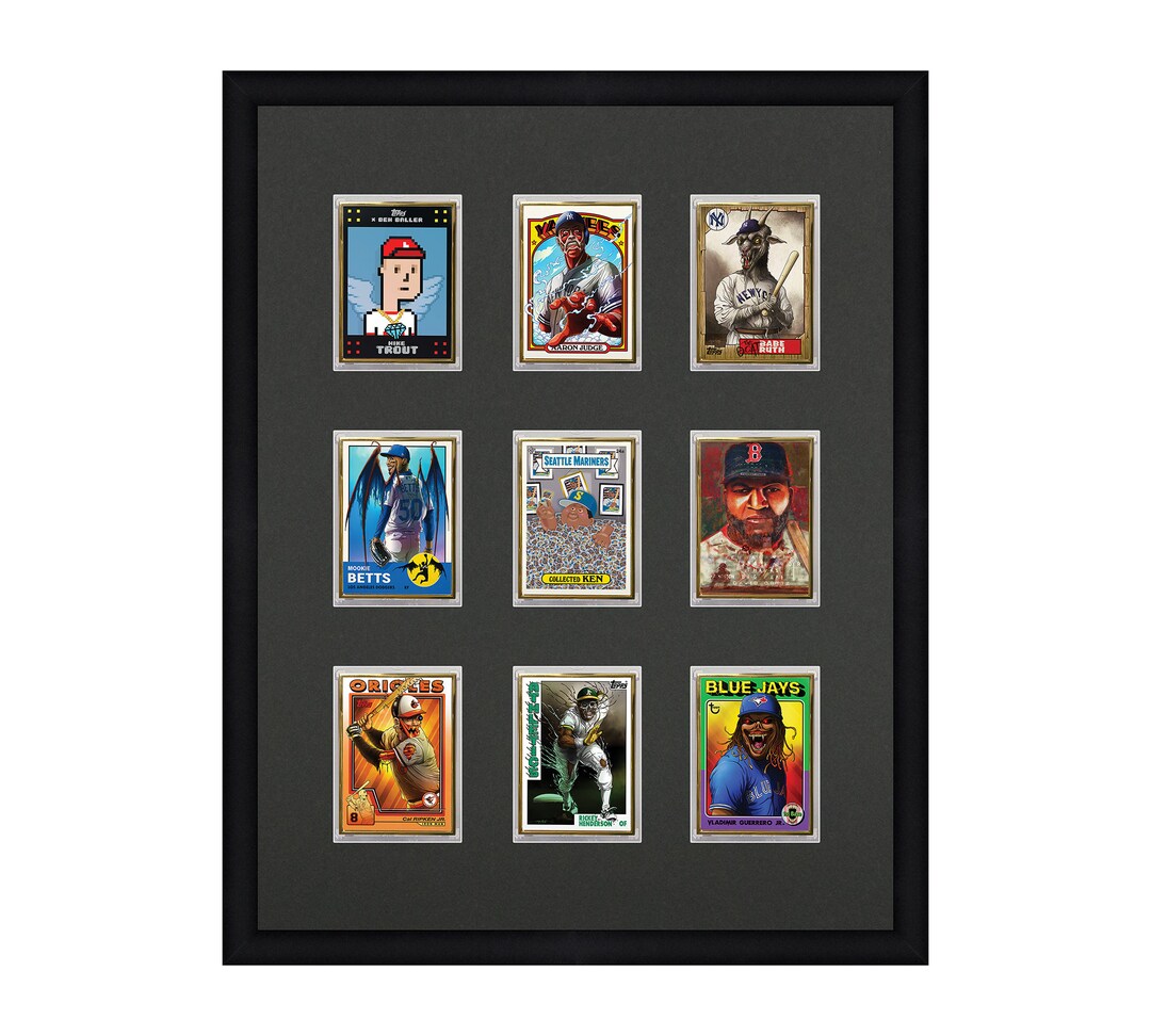 One Touch Card Frame Display 9 Opening Frame for Nine One-touch 35pt ...