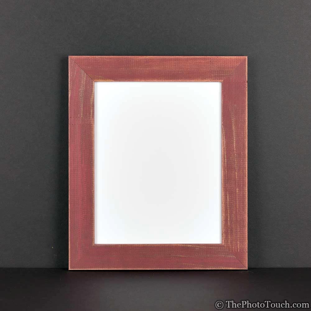 Red Picture Frame Rustic Reclaimed Distressed Barn Wood Style - Etsy