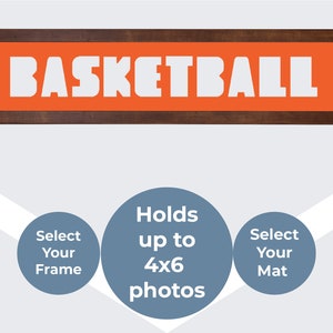 Basketball Frame Collage Multi Photo Frame Word Art Basketball Decor ...