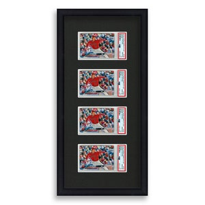 PSA Graded Card Frame Display 4 Opening Frame Fitted for 4 PSA Graded ...