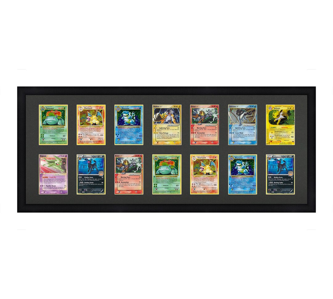 Pokemon Card Frame Display 14 Opening Frame for 14 Toploaders or Card ...