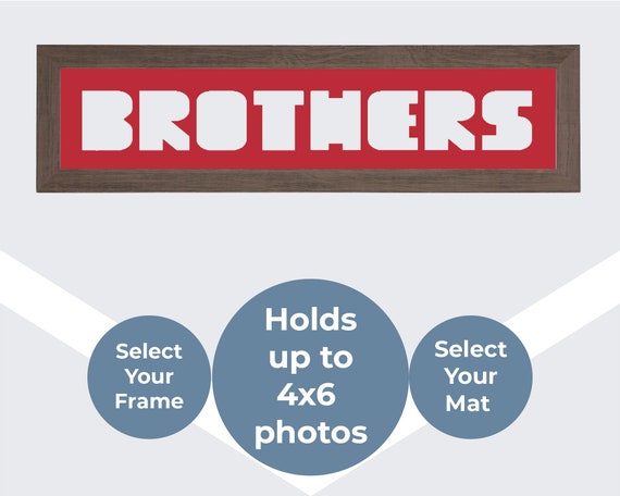 Brother Gift Letter Photo Collage Frame Big Brother Multi | Etsy