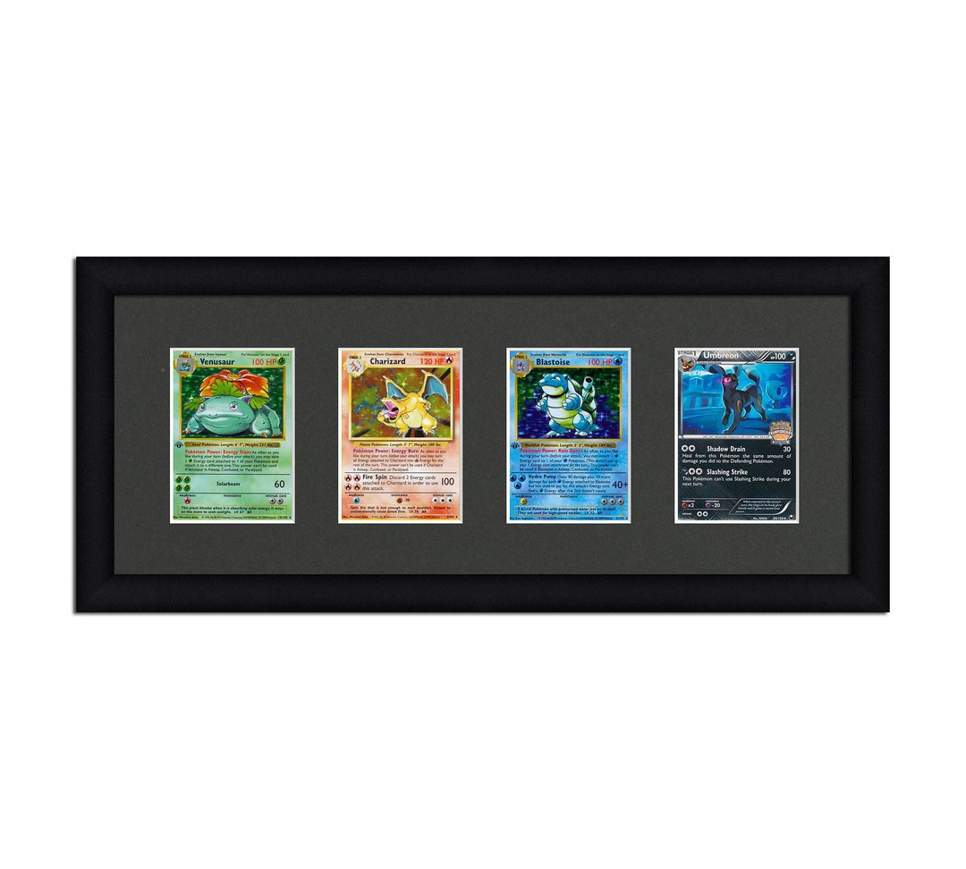 Pokemon Card Frame Display 4 Opening Frame for 4 Toploaders or Card ...