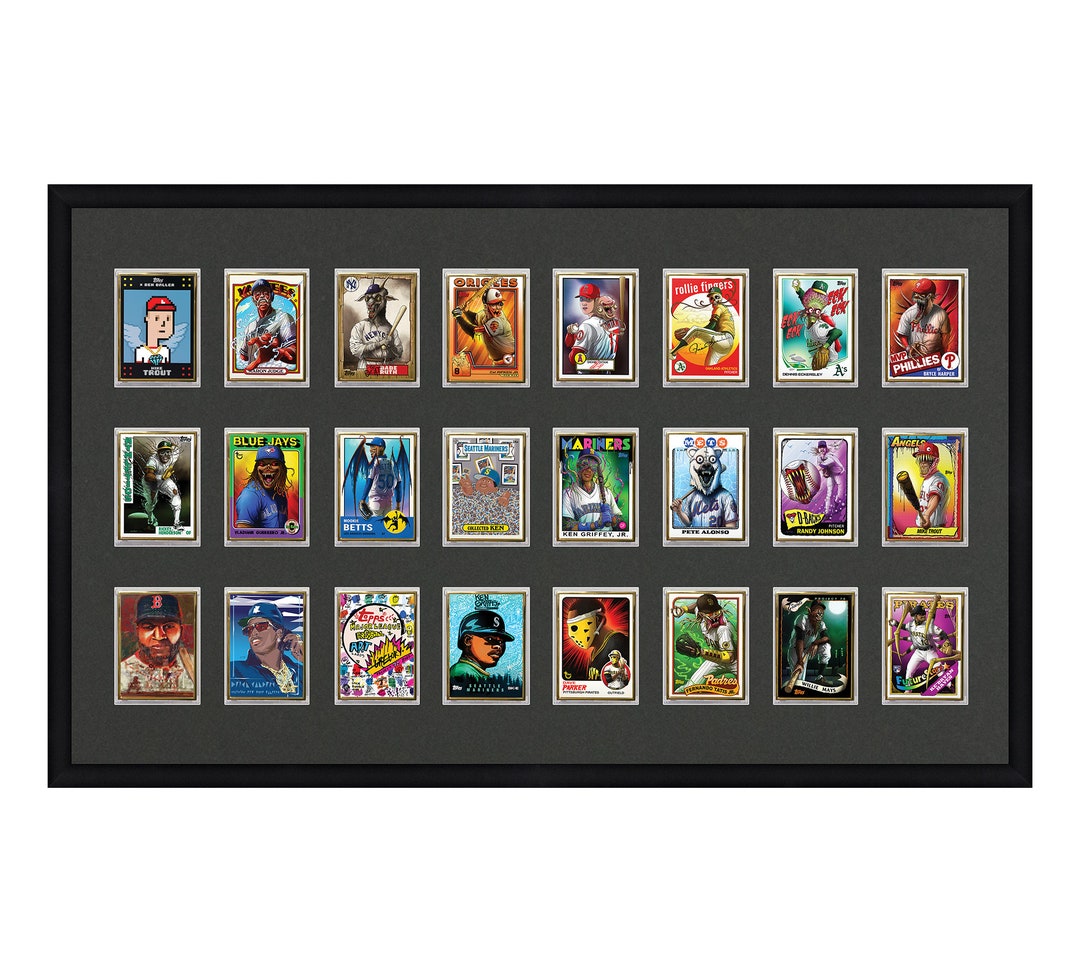 One Touch Card Frame Display 24 Opening Frame for Twenty-four One-touch ...