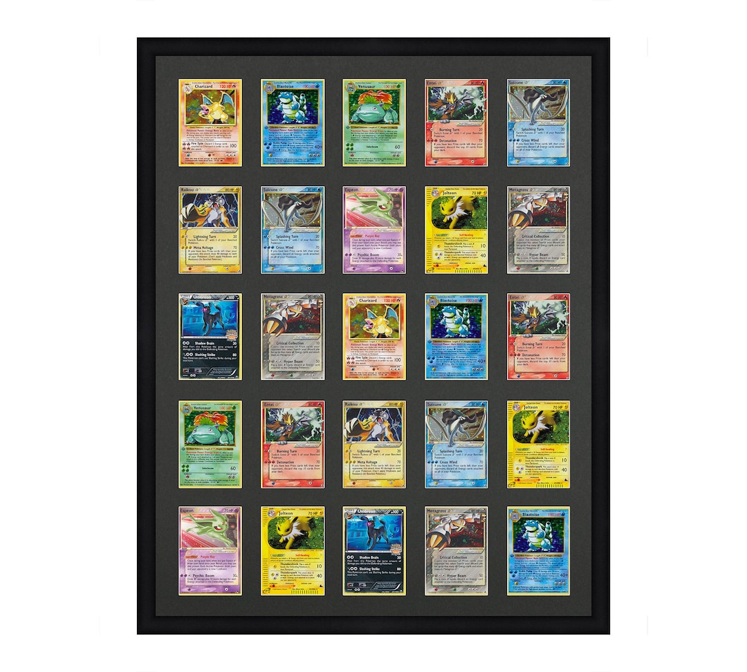 Pokemon Card Frame Display 25 Opening Frame Fitted for 25 Toploader ...