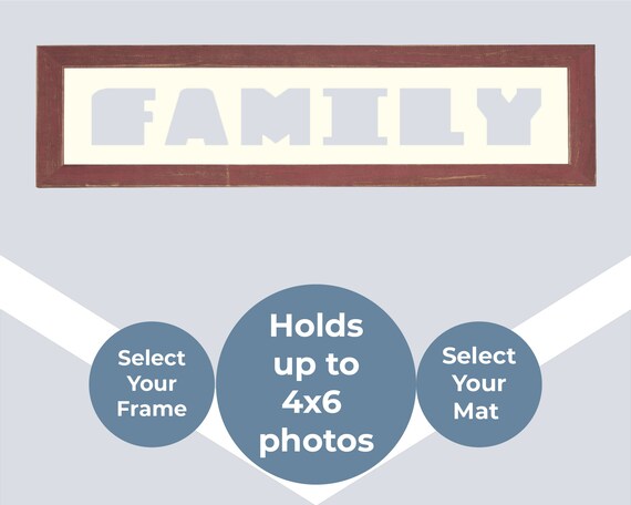 Family Multi Photo Frame Collage Family Gifts Word Art | Etsy