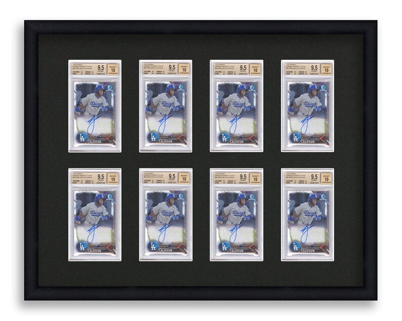 BGS Graded Card Frame Display 8 Opening Frame Fitted for 8 - Etsy