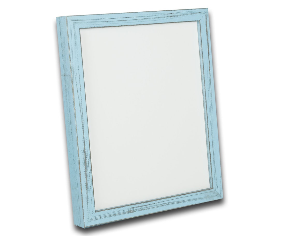 Sky Blue Picture Frame Rustic Home Decor Barn Wood Frame - Etsy