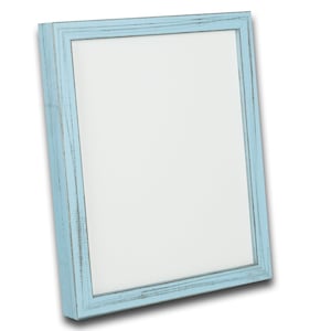 Sky Blue Picture Frame | Rustic Home Decor | Barn Wood Frame | Wood ...