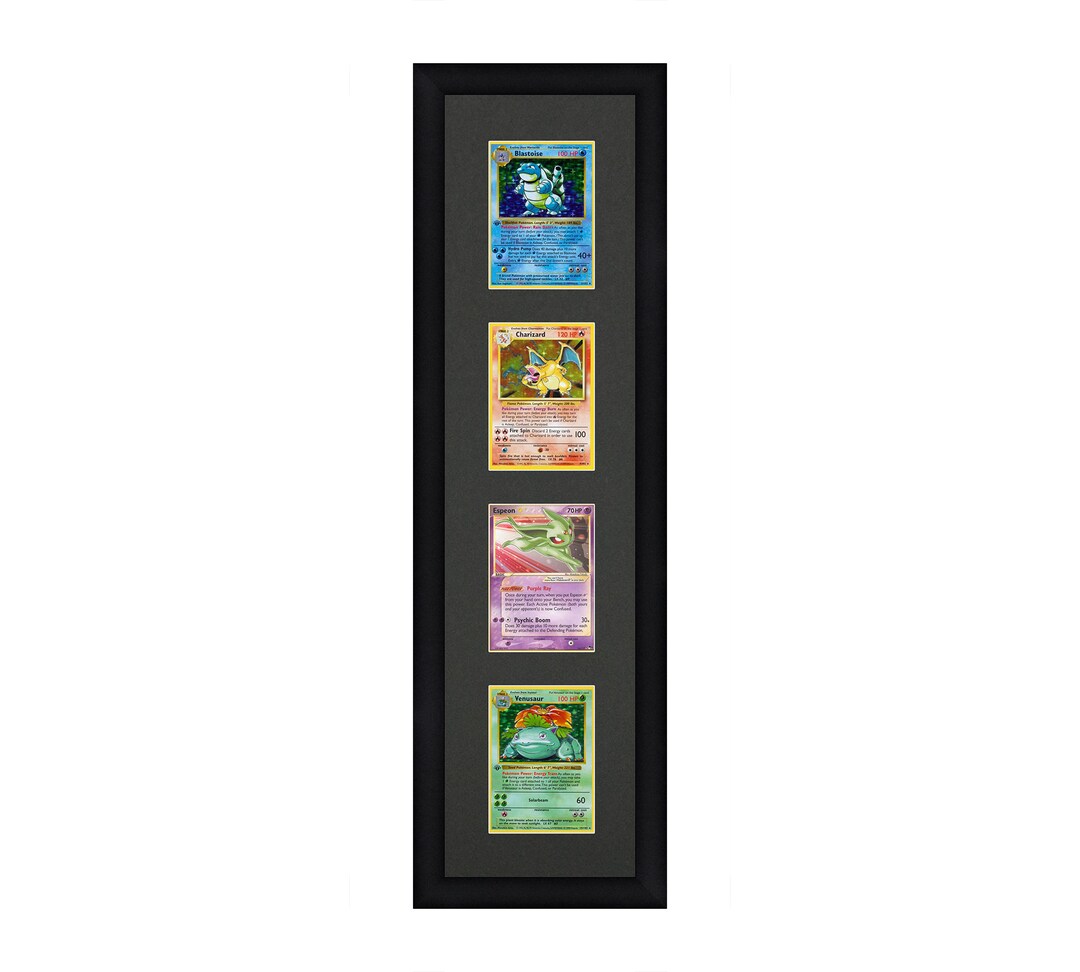Pokemon Card Frame Display 4 Opening Frame Fitted for 4 Toploader Card ...