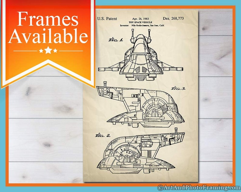Slave One Patent Print Star Wars Decor Slave One Poster Star - Etsy