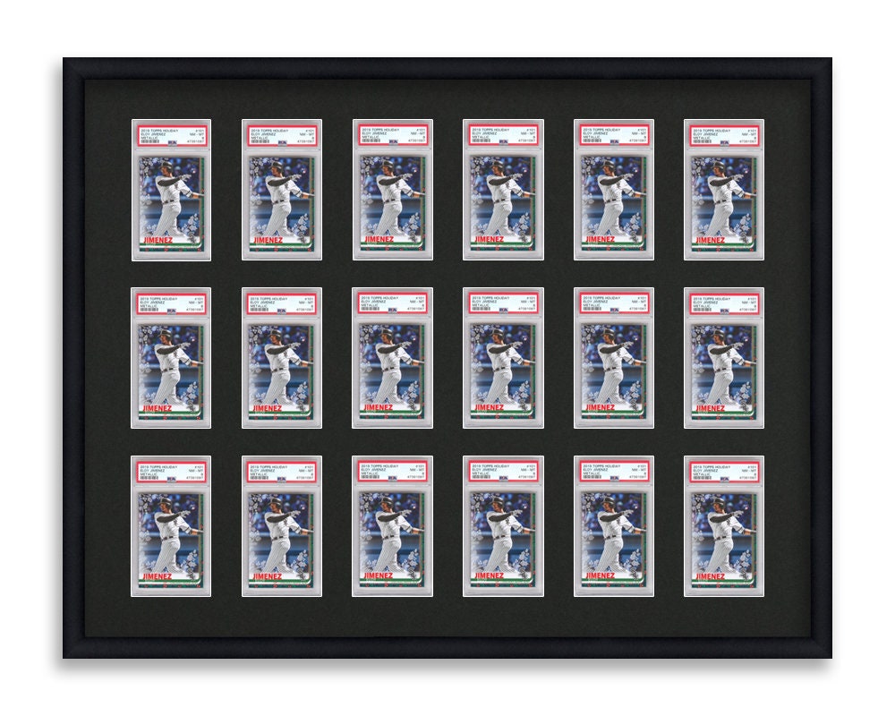 PSA Graded Card Frame Display 18 Opening Frame fitted for 18 | Etsy