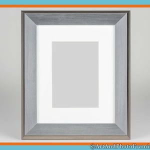 8X10 Silver Picture Frame 8x10 Silver Frame With Mat for 5x7 8x10 ...