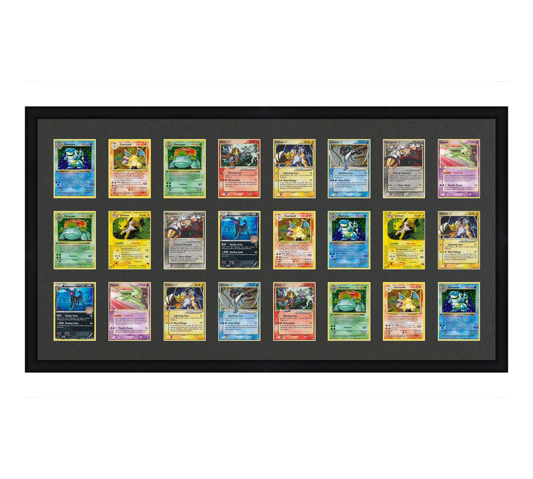 Pokemon Card Frame Display 24 Opening Frame Fitted for 24 Toploader ...