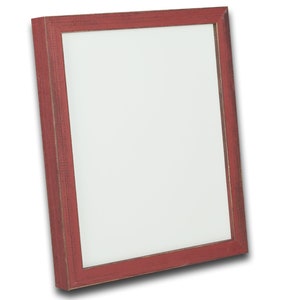 Red Picture Frame | Barn Wood Picture Frame | Rustic Home Decor Custom ...