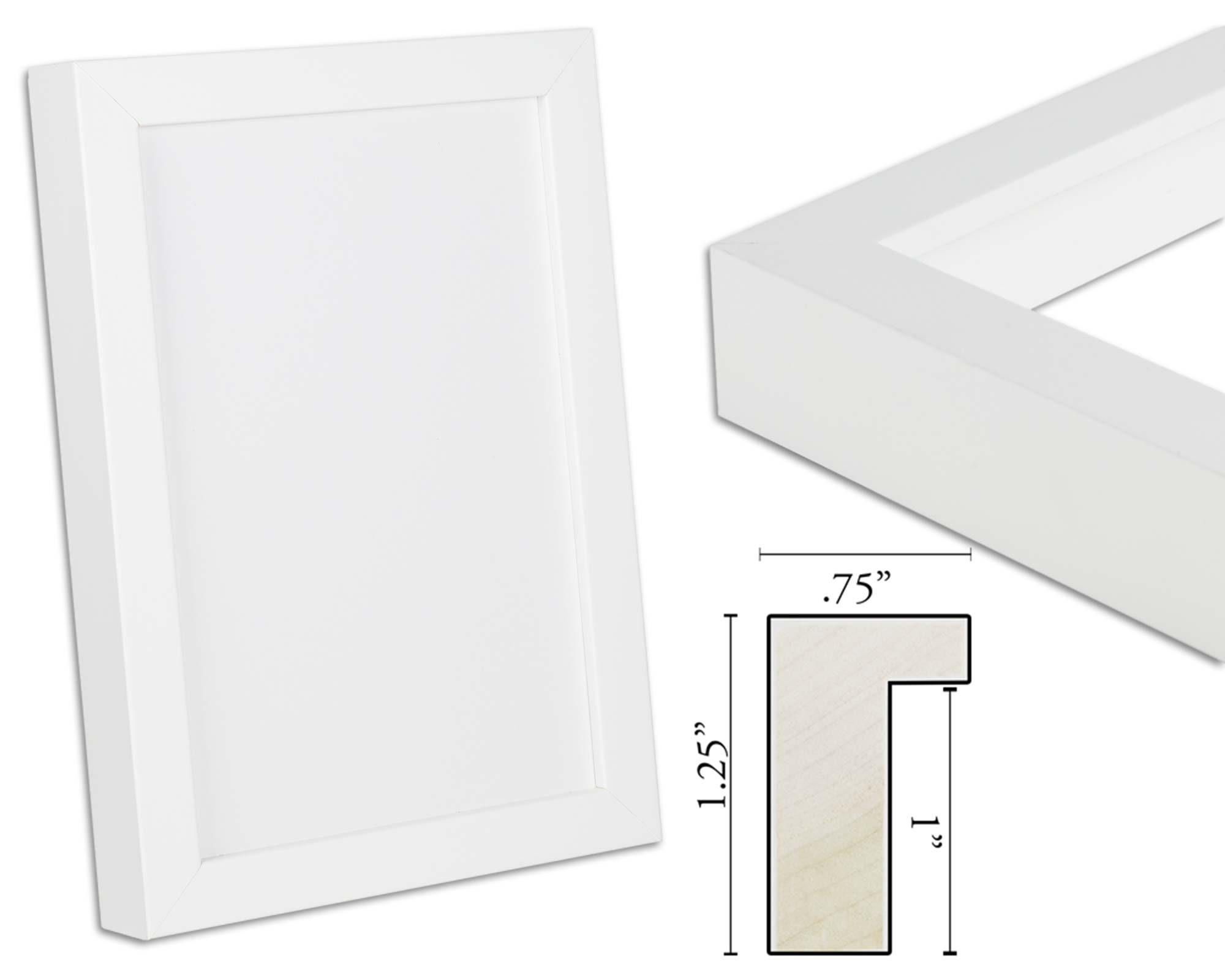 White Frame Wall Decor Custom Picture Frame Wood Picture | Etsy