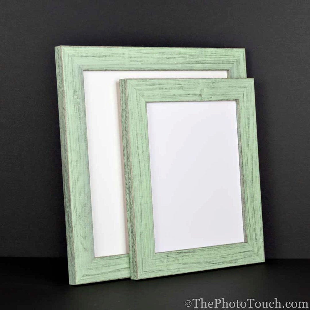Mint Green Photo Frame Picture Frame Rustic Reclaimed Distressed Barn ...