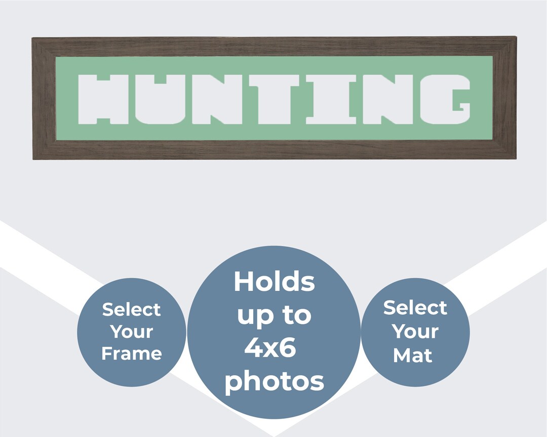 Hunting Photo Frame Collage Word Art Hunting Gifts Custom Picture Frame ...