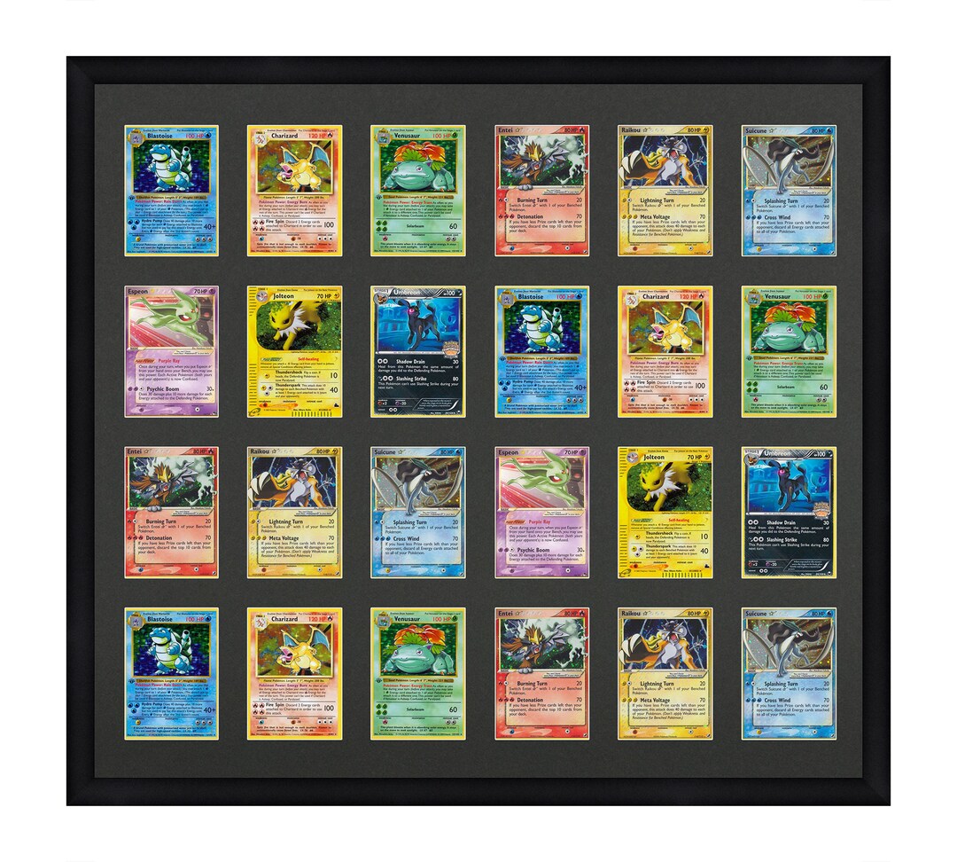 Pokemon Card Frame Display 24 Opening Frame Fitted for 24 Toploader ...