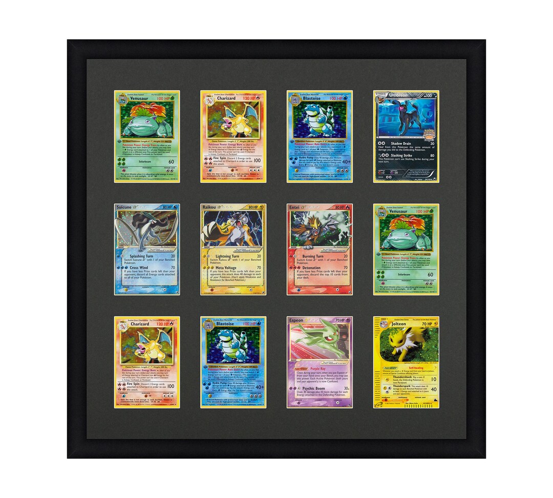 Pokemon Card Frame Display 12 Opening Frame Fitted for 12 Toploader ...
