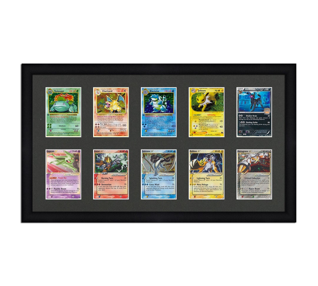 Pokemon Card Frame Display 10 Opening Frame for 10 Toploaders - Etsy