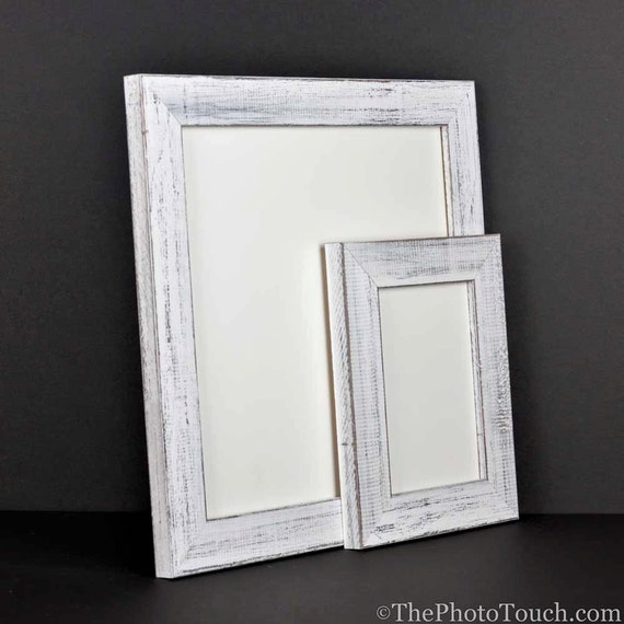 Rustic White Picture Frames