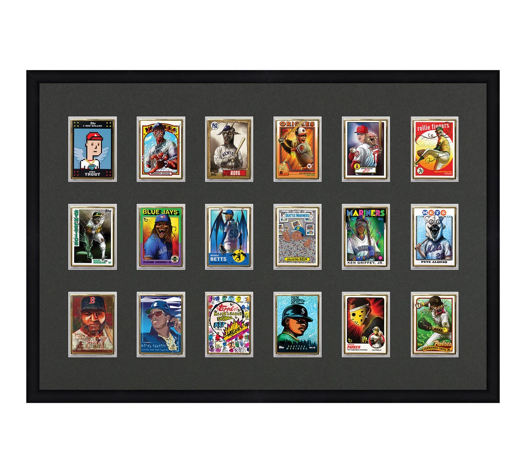 One Touch Card Frame Display 18 Opening Frame for Eighteen One-touch ...