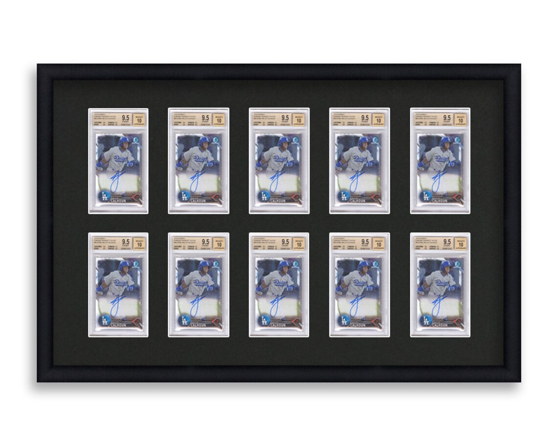 BGS Graded Card Frame Display 10 Opening Frame Fitted for 10 | Etsy