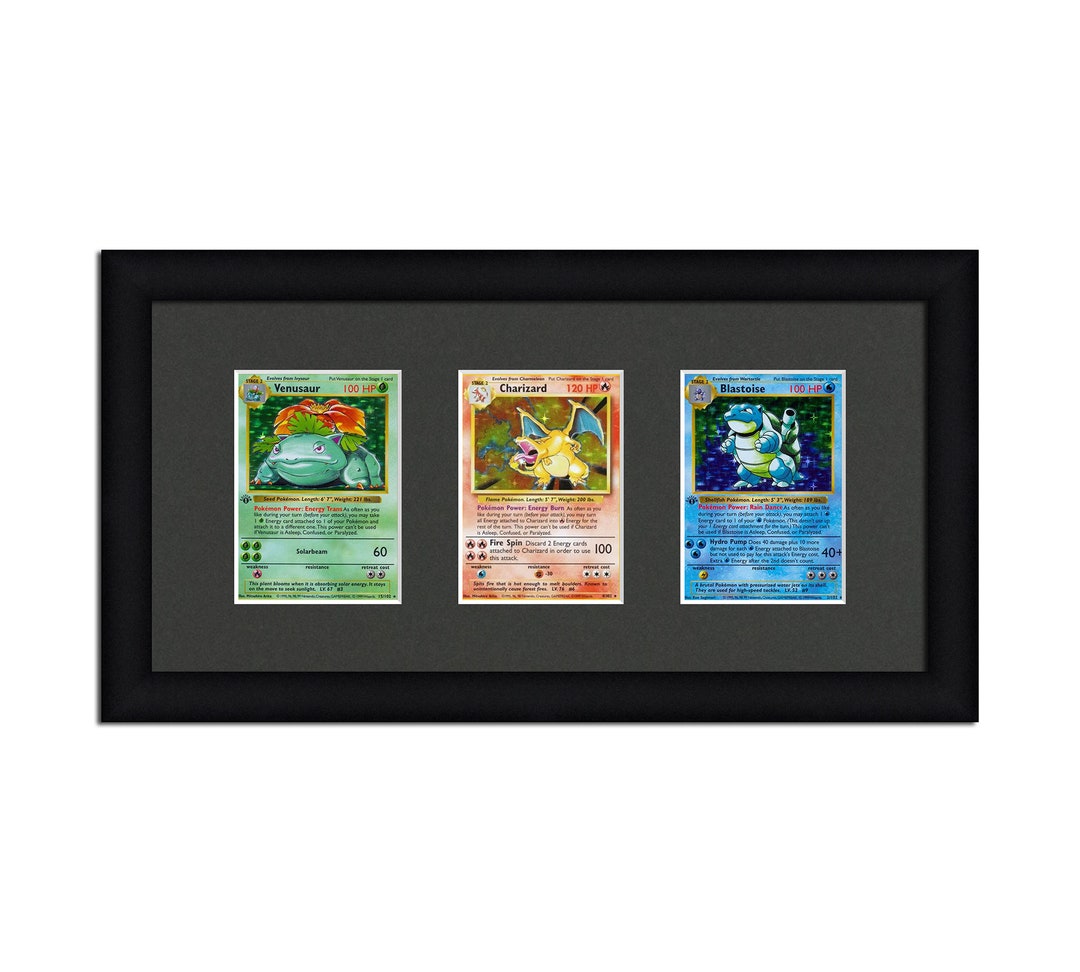 Pokemon Card Frame Display 3 Opening Frame for 3 Toploaders or Card ...
