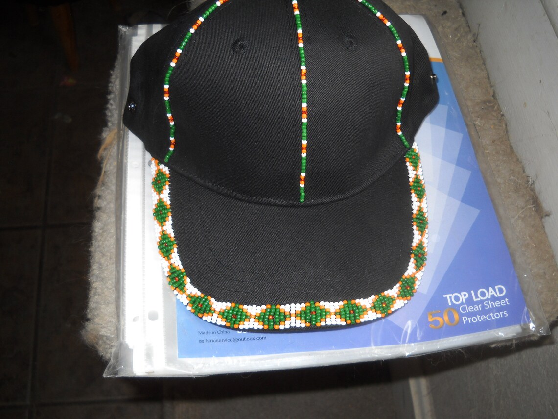 Beautiful Handmade Beaded Southwestern Ball Cap Hat - Etsy