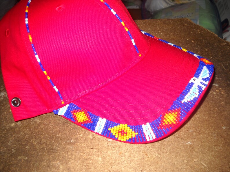 Beautiful Handmade Beaded Southwestern Ball Cap Hat - Etsy