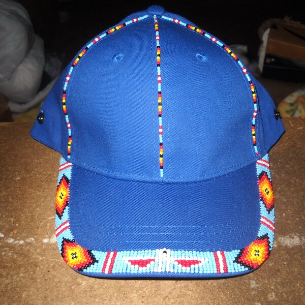 Beautiful Handmade Beaded Southwestern Ball Cap Hat - Etsy