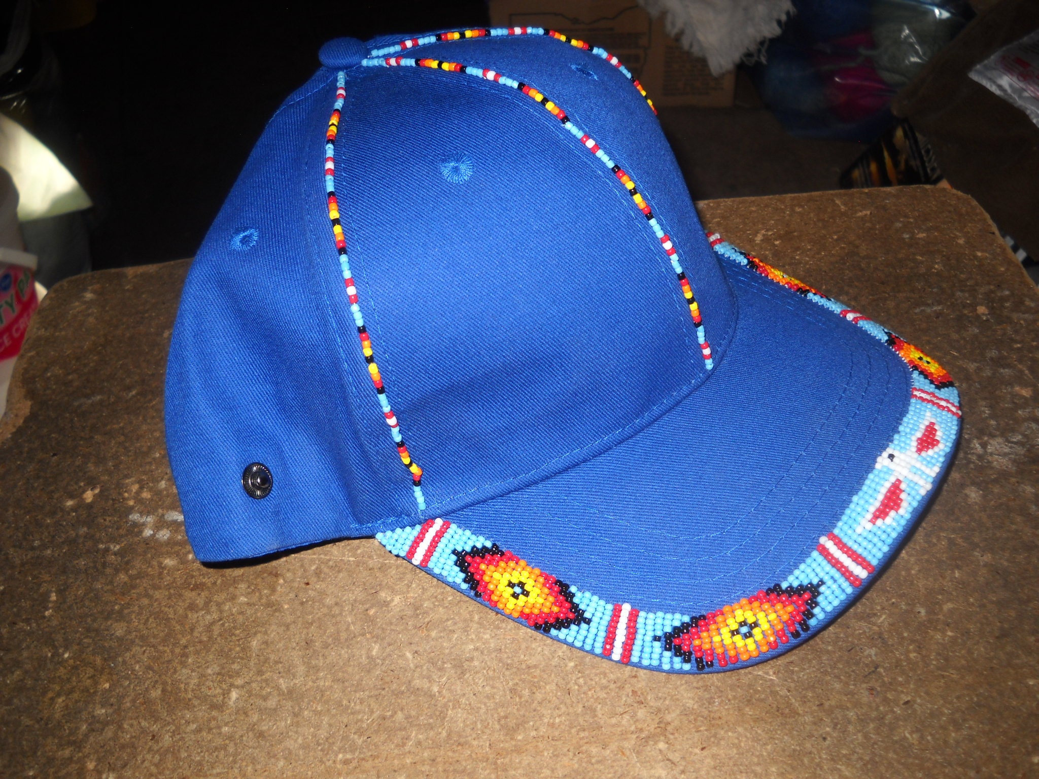 Beautiful Handmade Beaded Southwestern Baseball Cap Hat - Etsy