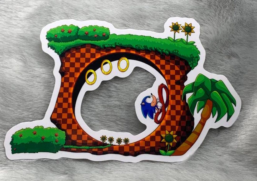 Sonic Loop Sticker - Etsy