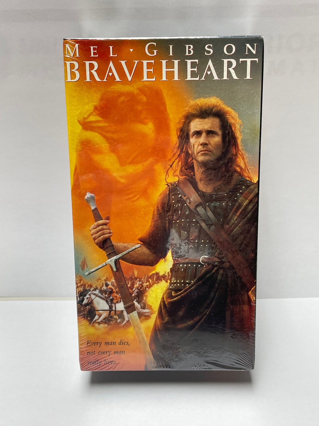 Braveheart (VHS, 1995, 2 Tape Set) Paramount Water Mark Mel Gibson New ...