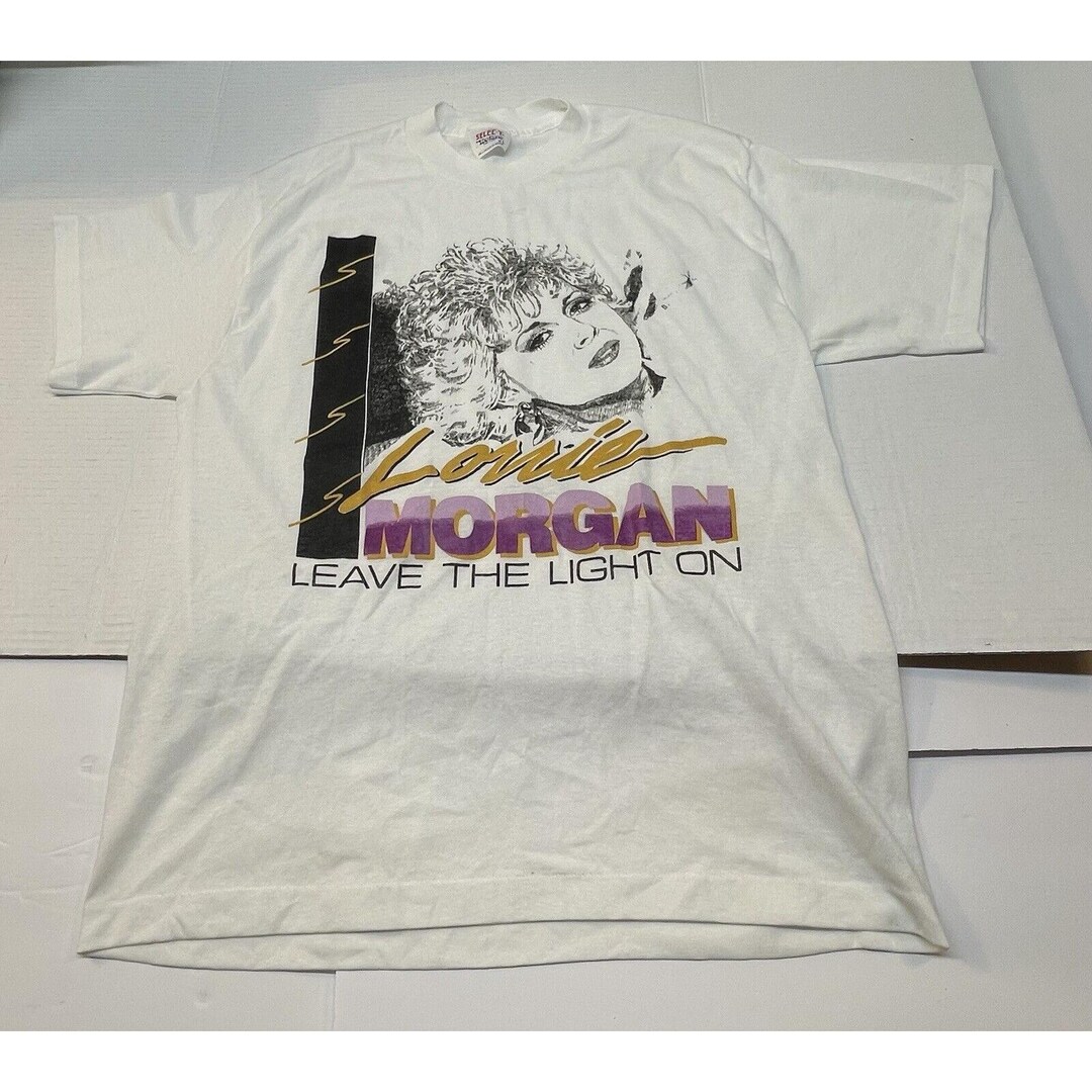 VTG 90s Lorrie Morgan Leave the Light on Concert T Shirt Size XL USA ...
