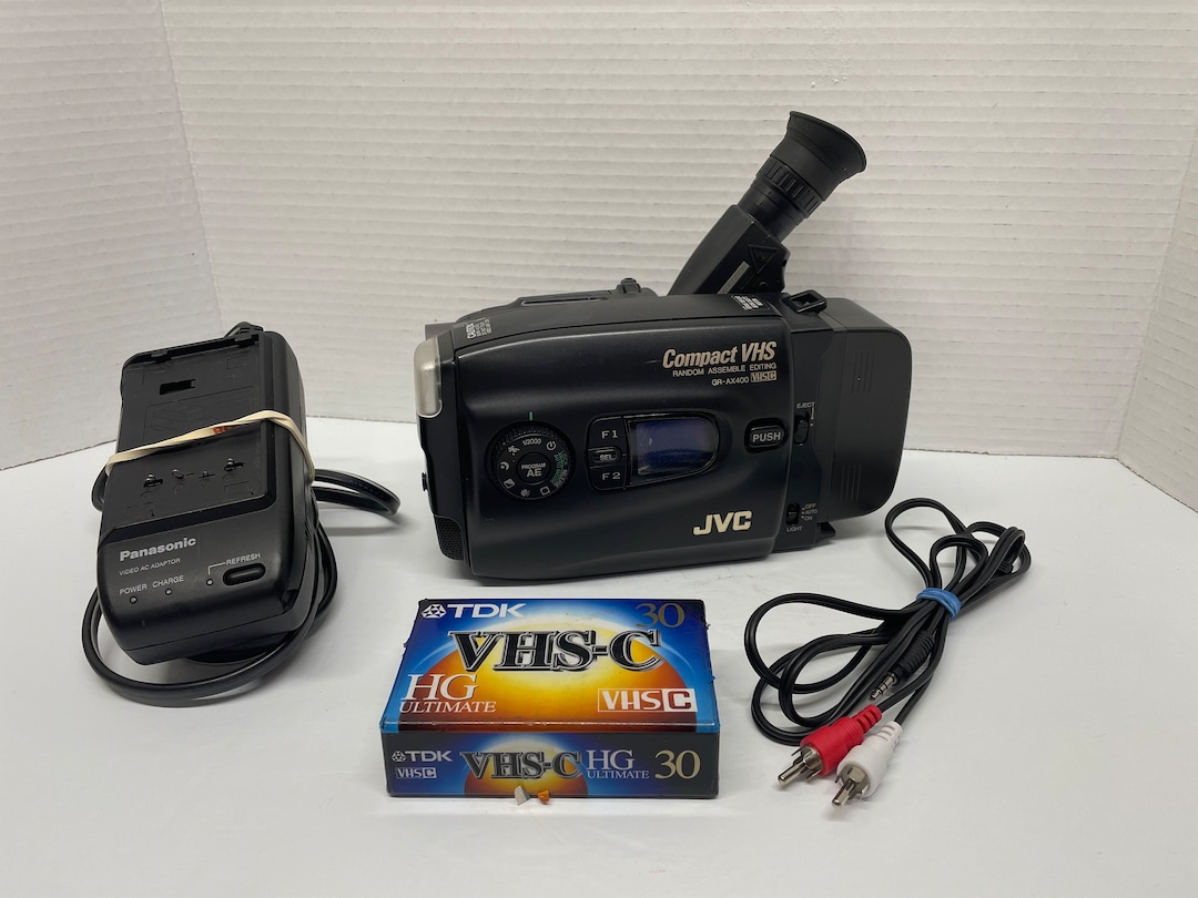 Vintage 1995 JVC Gr-ax400u Compact VHS-C Camcorder Vhs Video Camera. - Etsy