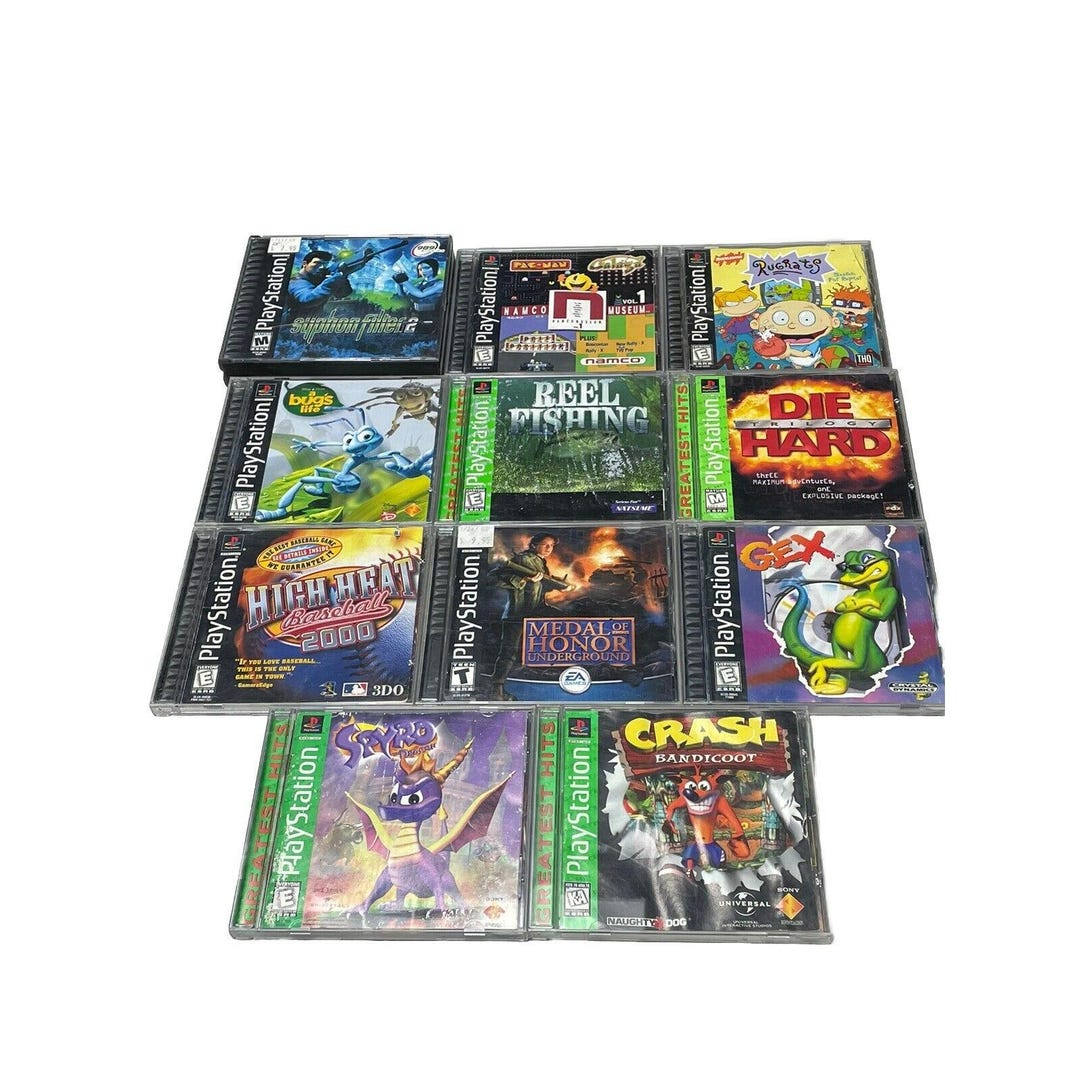 Lot of 11 EMPTY PS1 Playstation 1 Cases, Art Inserts, and Manuals NO ...