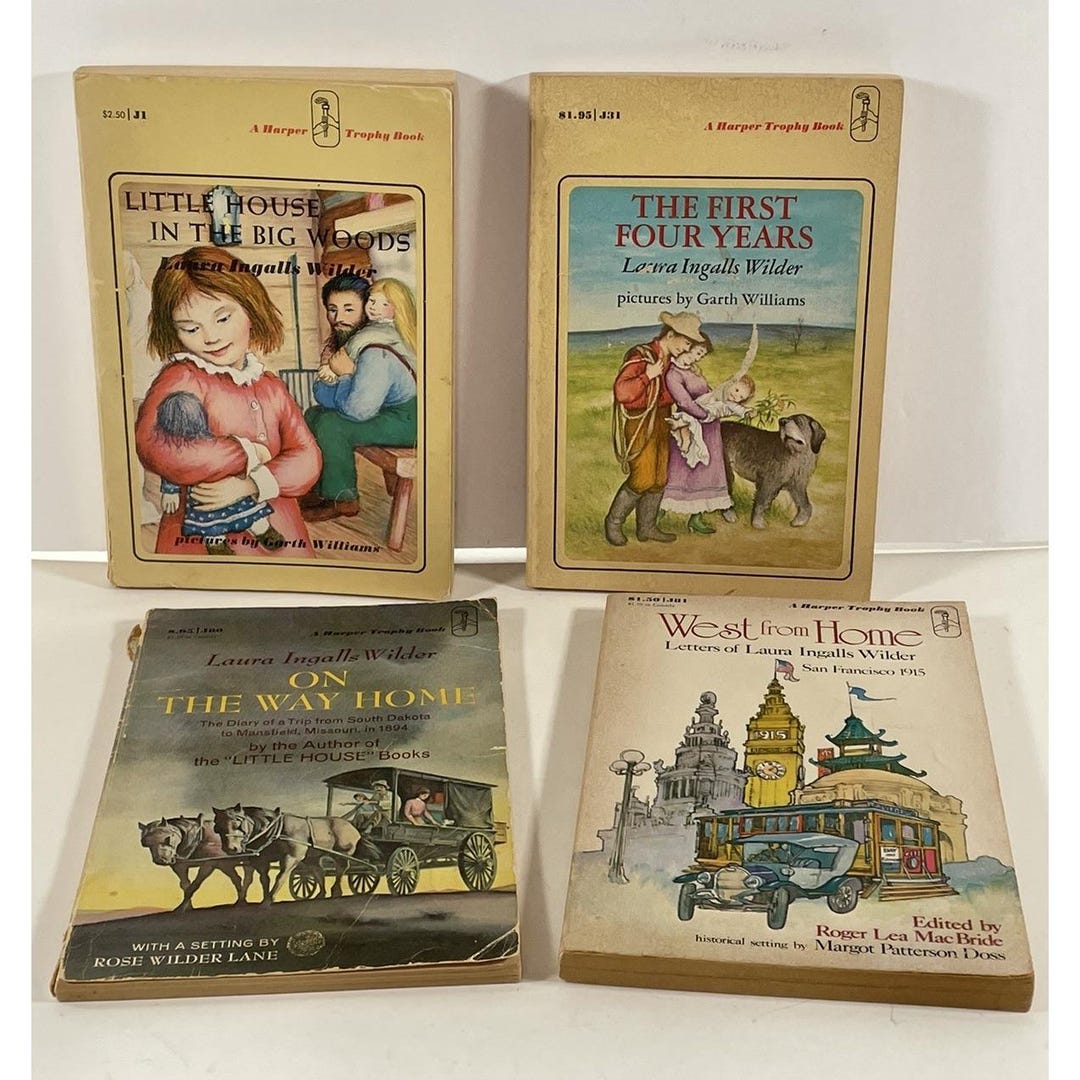 Laura Ingalls Wilder Books Lot of 4 Paperback Vintage - Etsy