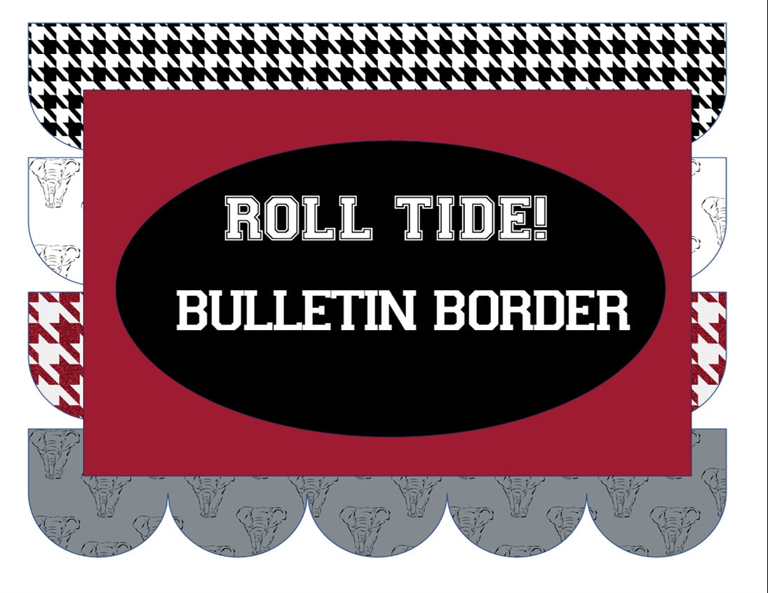 Roll Tide! Bulletin Board Border for Classroom - Etsy