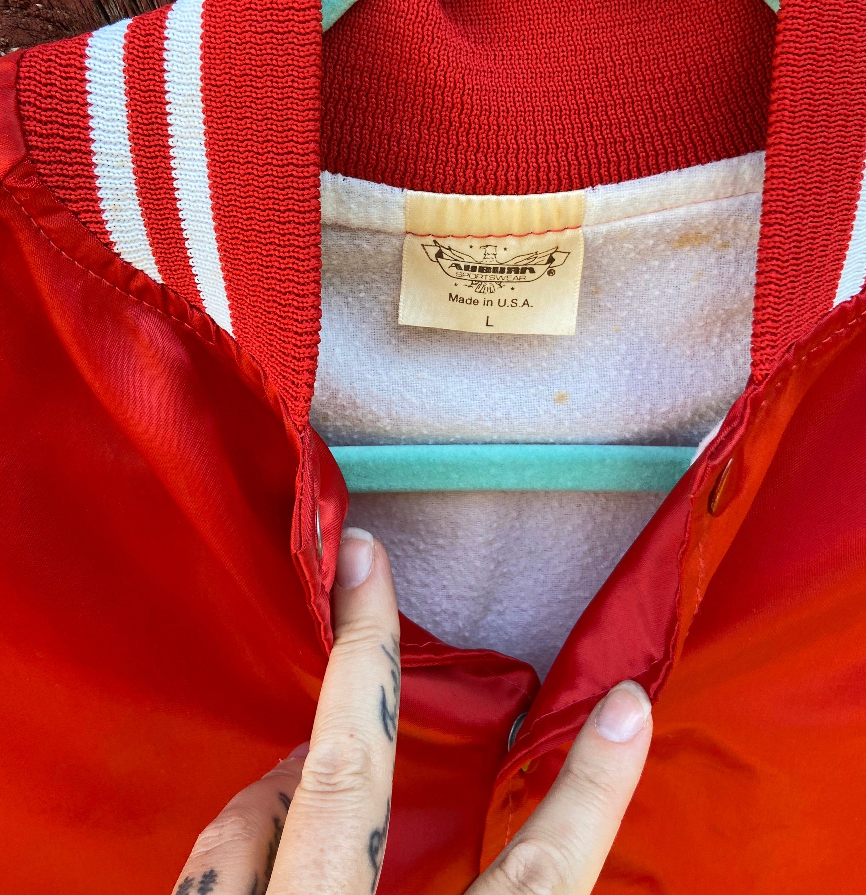 1980's Nylon Bomber Baseball Jacket