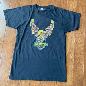 Vintage 1973 ROACH HARLEY DAVIDSON Wings T-shirt / Retro Vintage 1973 ROACH HARLEY DAVIDSON Wings T-shirt / Retro