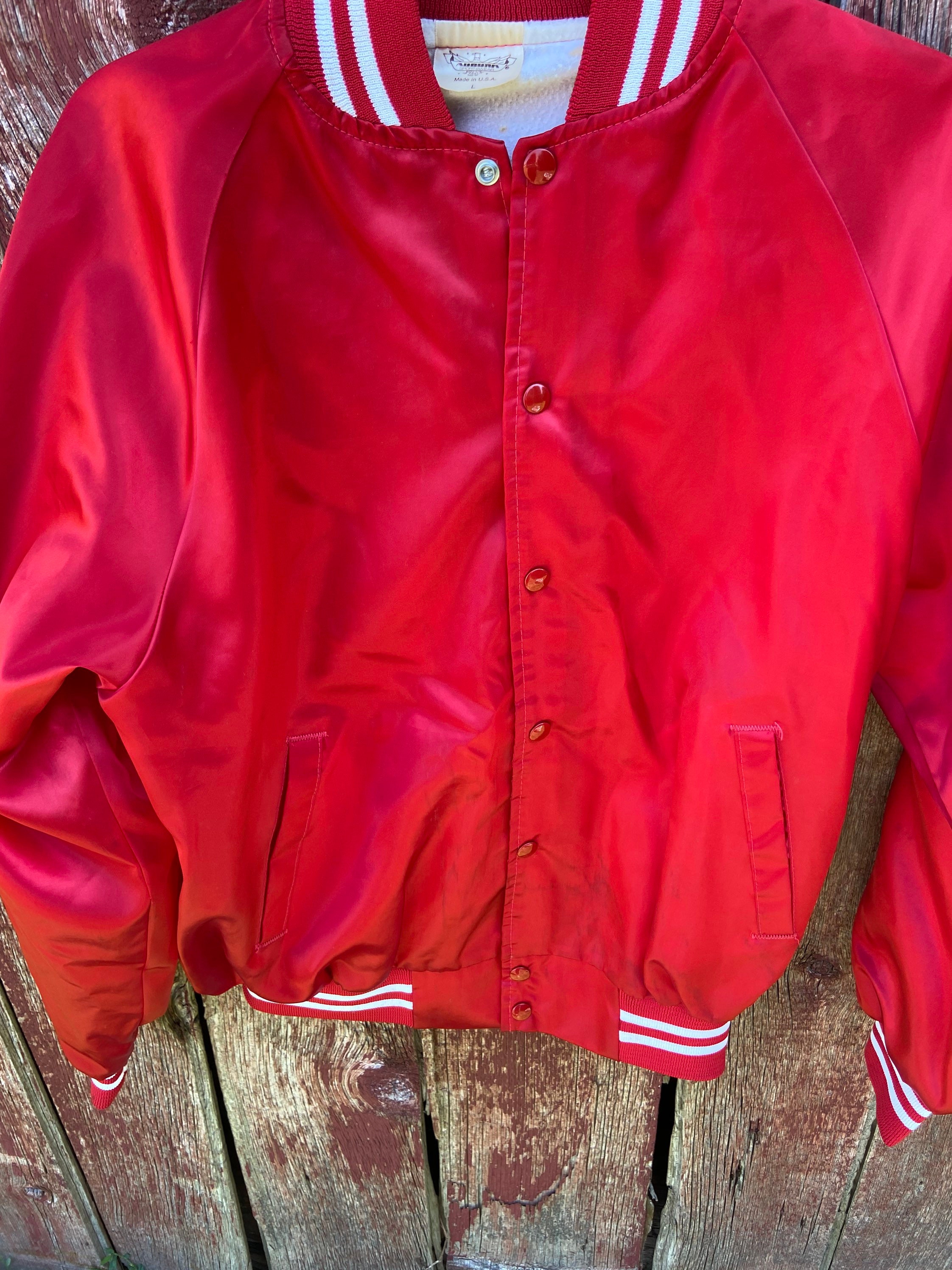 1980's Nylon Bomber Baseball Jacket