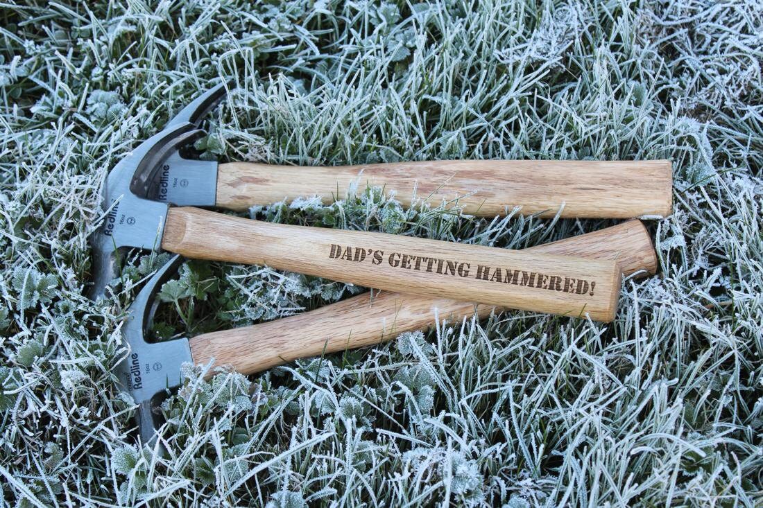 Quality Personalised 16oz Hammer (& Gift Tag) Dad, Birthday Present ...