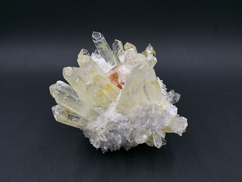 1.25lbs Large Yellow Quartz Cluster With Orange Phantom Quartz - Etsy