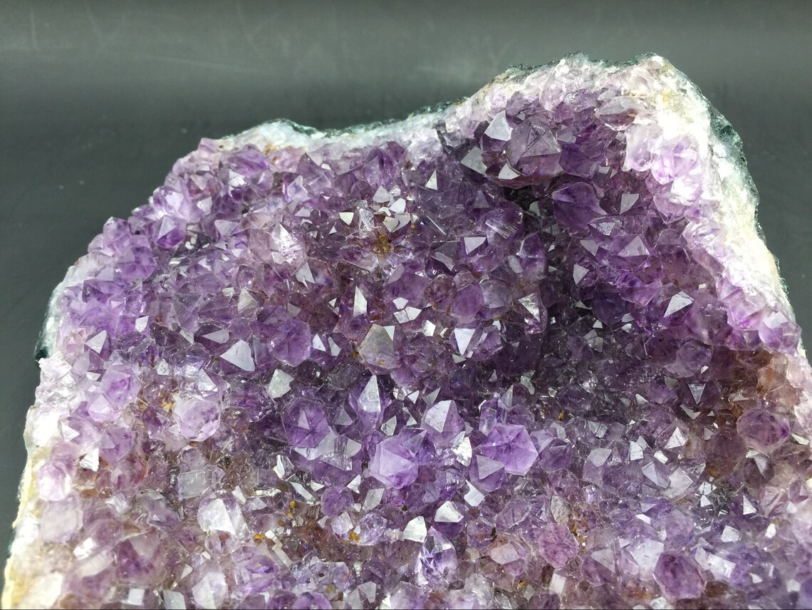 1.11kg Large Brazilian Amethyst Cluster Geode Amethyst Point Cluster ...