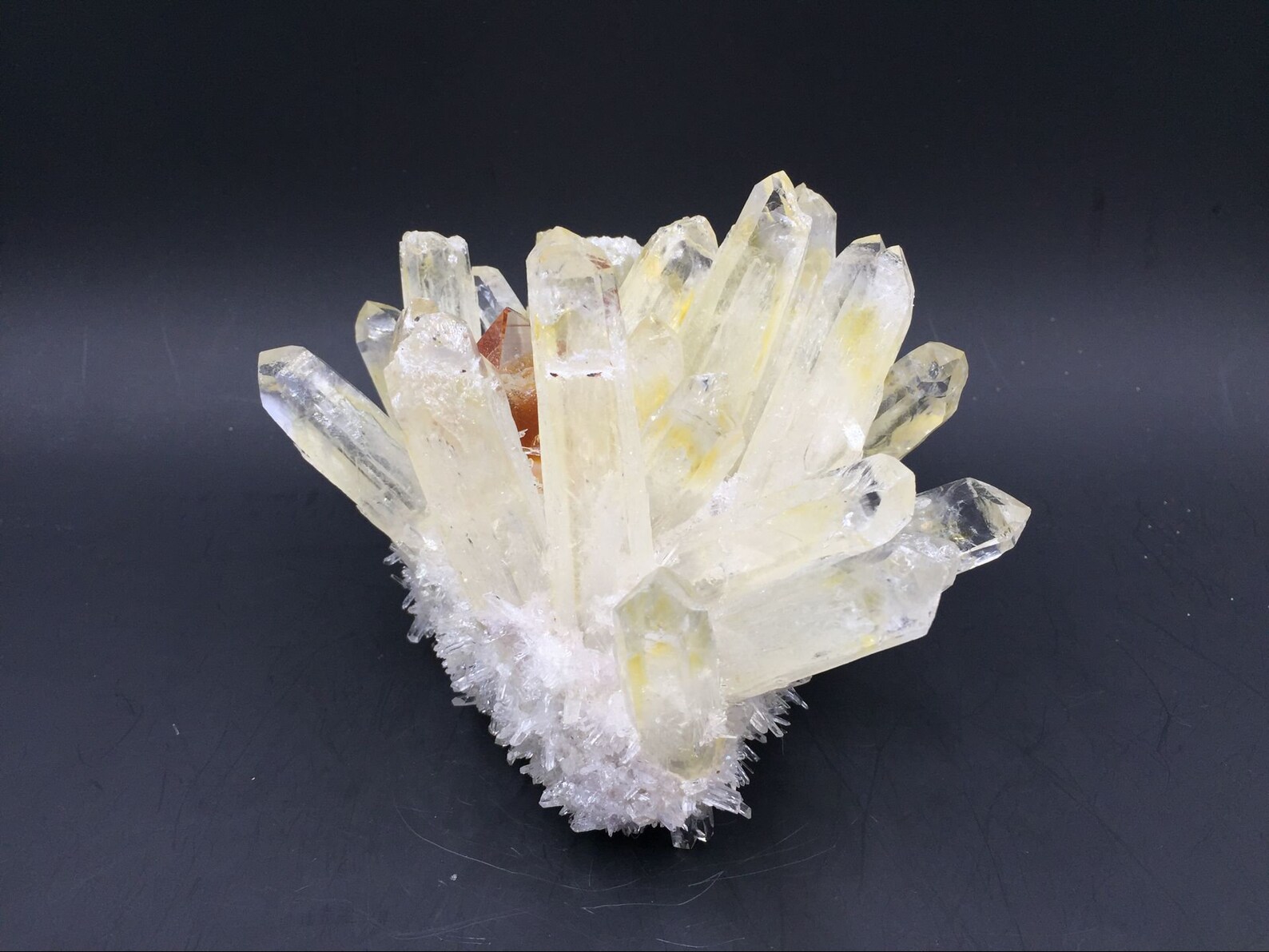 1.9lbs Large Yellow Quartz Cluster With Orange Phantom Quartz - Etsy