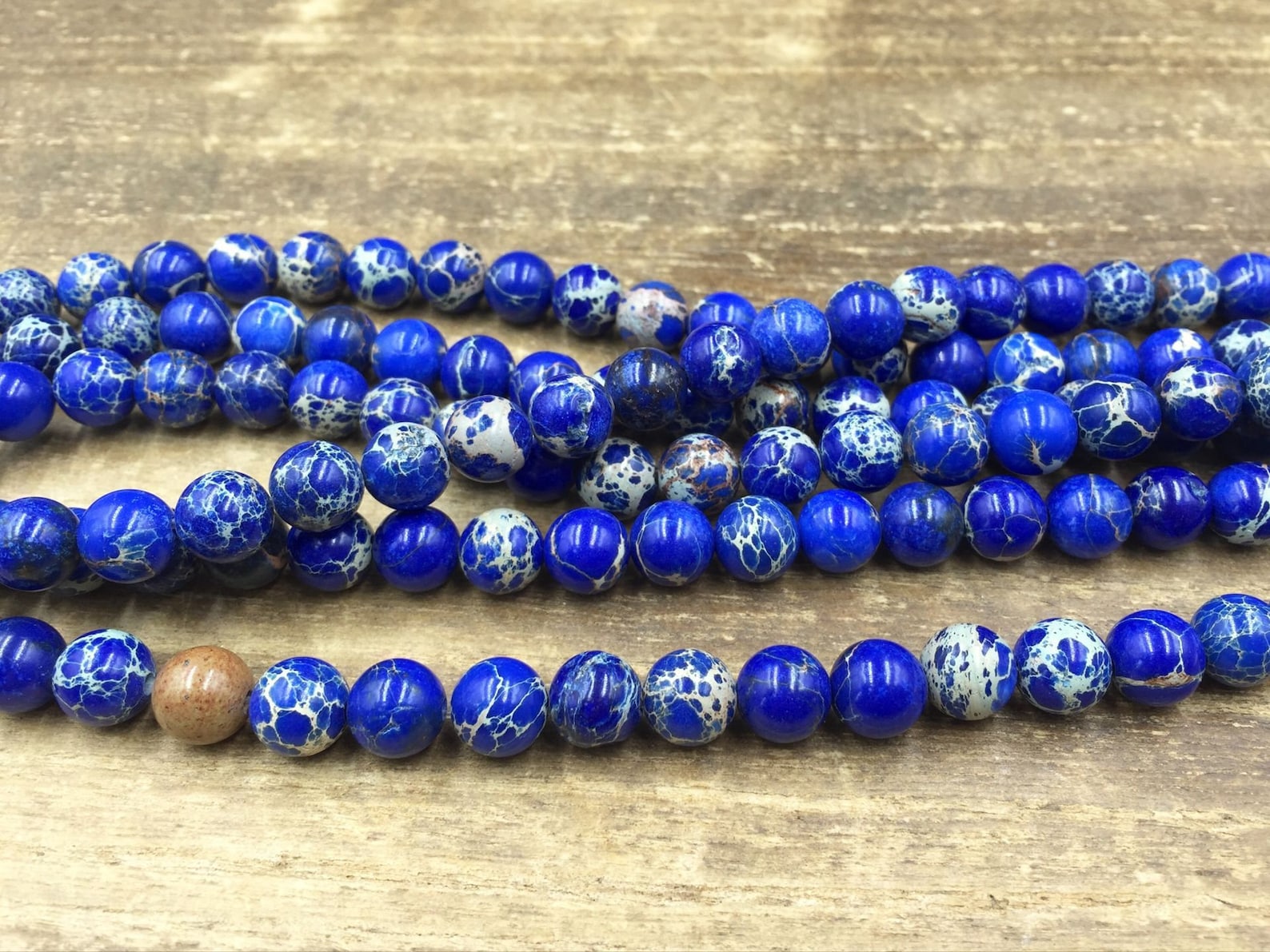 Blue Jasper Beads Blue Imperial Jasper Round Beads Gemstone - Etsy